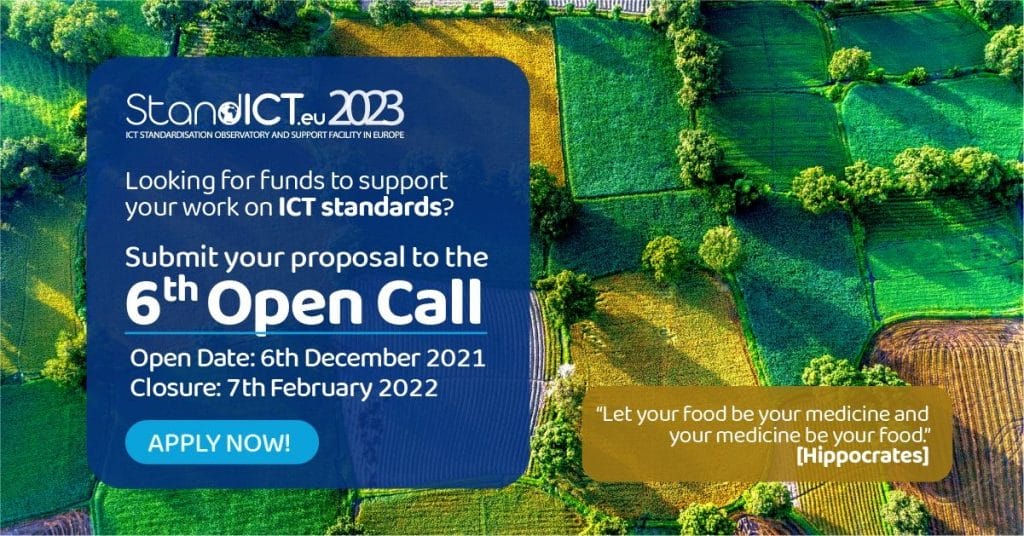 6th Open Call under the StandICT.eu 2023 initiative - SNS JU