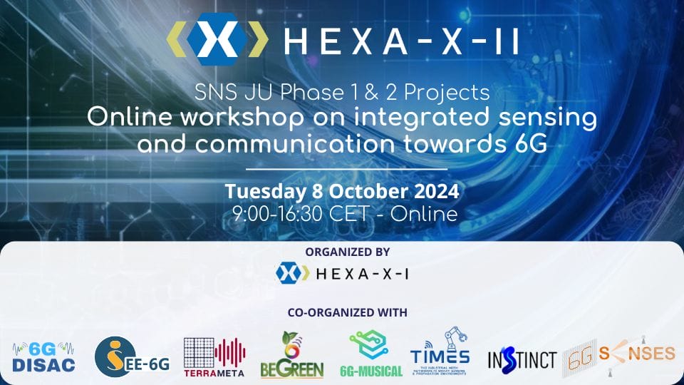 HEXA-X-II Online workshop on integrated sensing and communication towards 6G co-organized with ...
